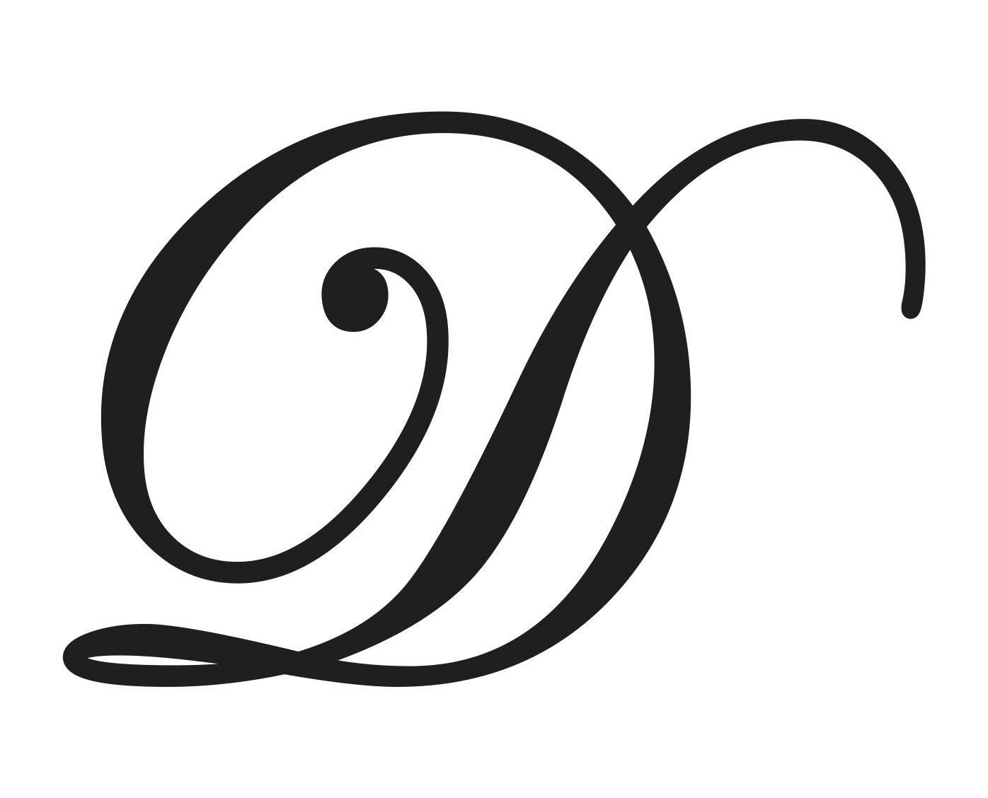 Cursive Capital D Psfont Tk