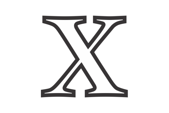 Letra x para imprimir - Psfont tk